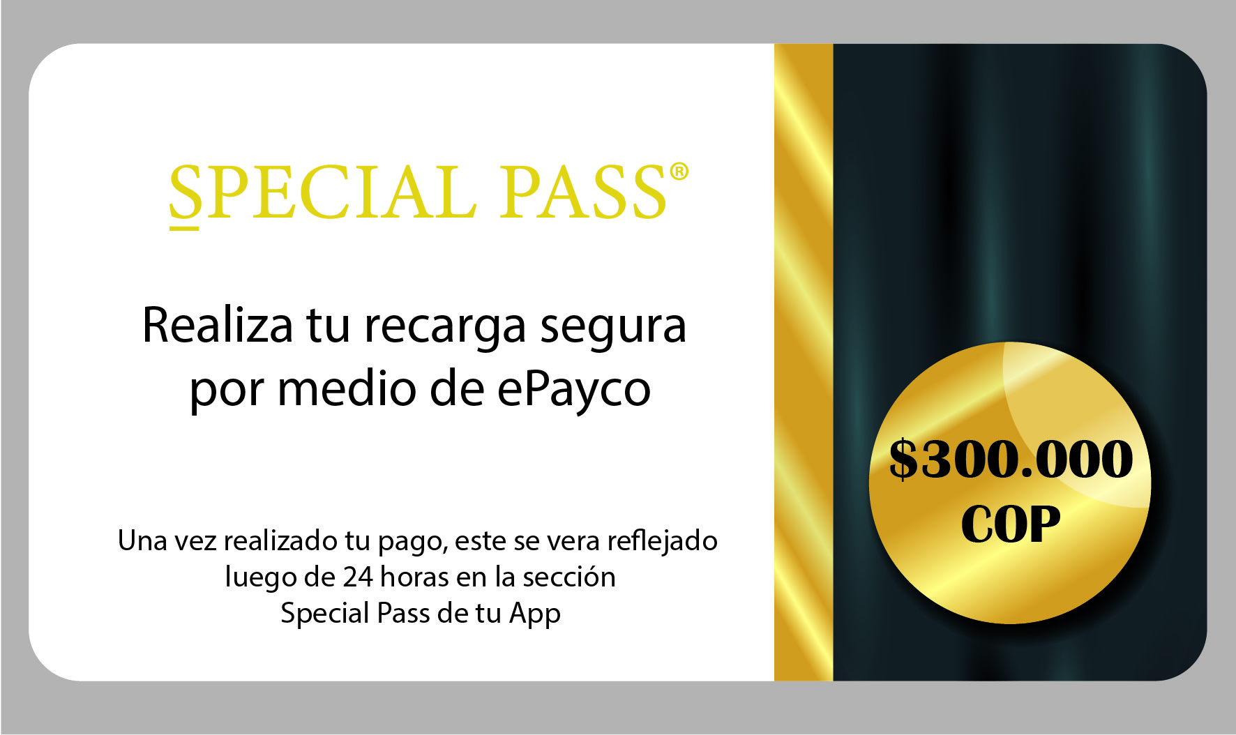Recarga tu tarjeta | Special Pass